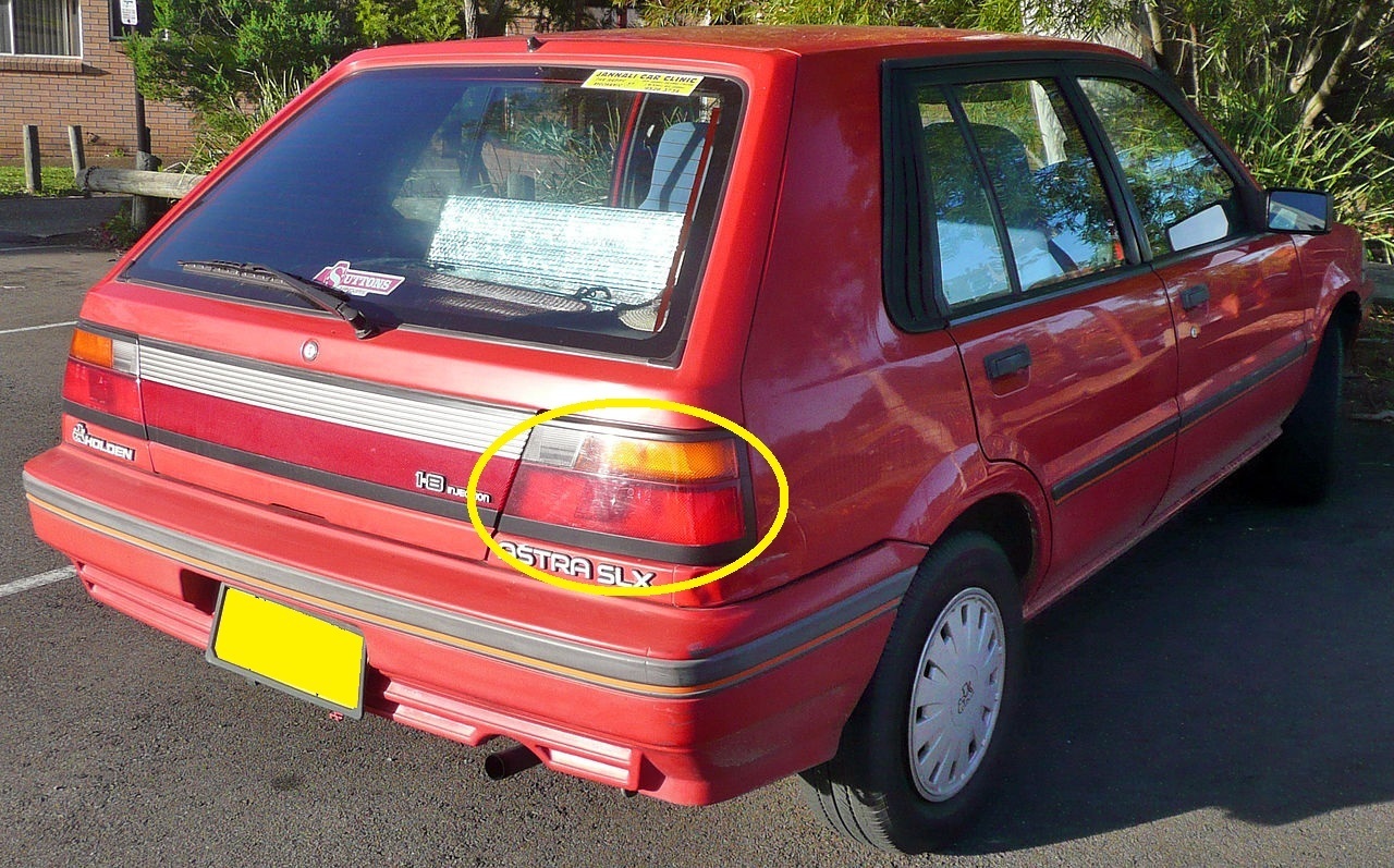 HOLDEN ASTRA LD – 1987 TO 1989 – SEDAN – RIGHT SIDE TAIL LIGHT – IKI ...